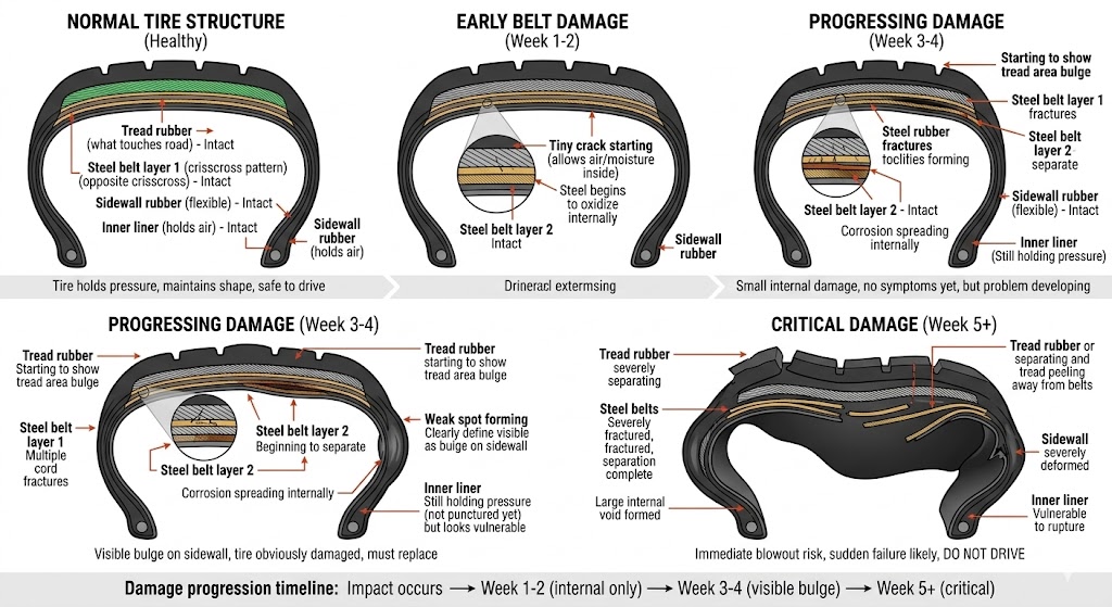 Broken Tire Belt: Safety Warning Signs and What to Do