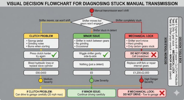Manual Transmission Stuck: Diagnosis & Cost